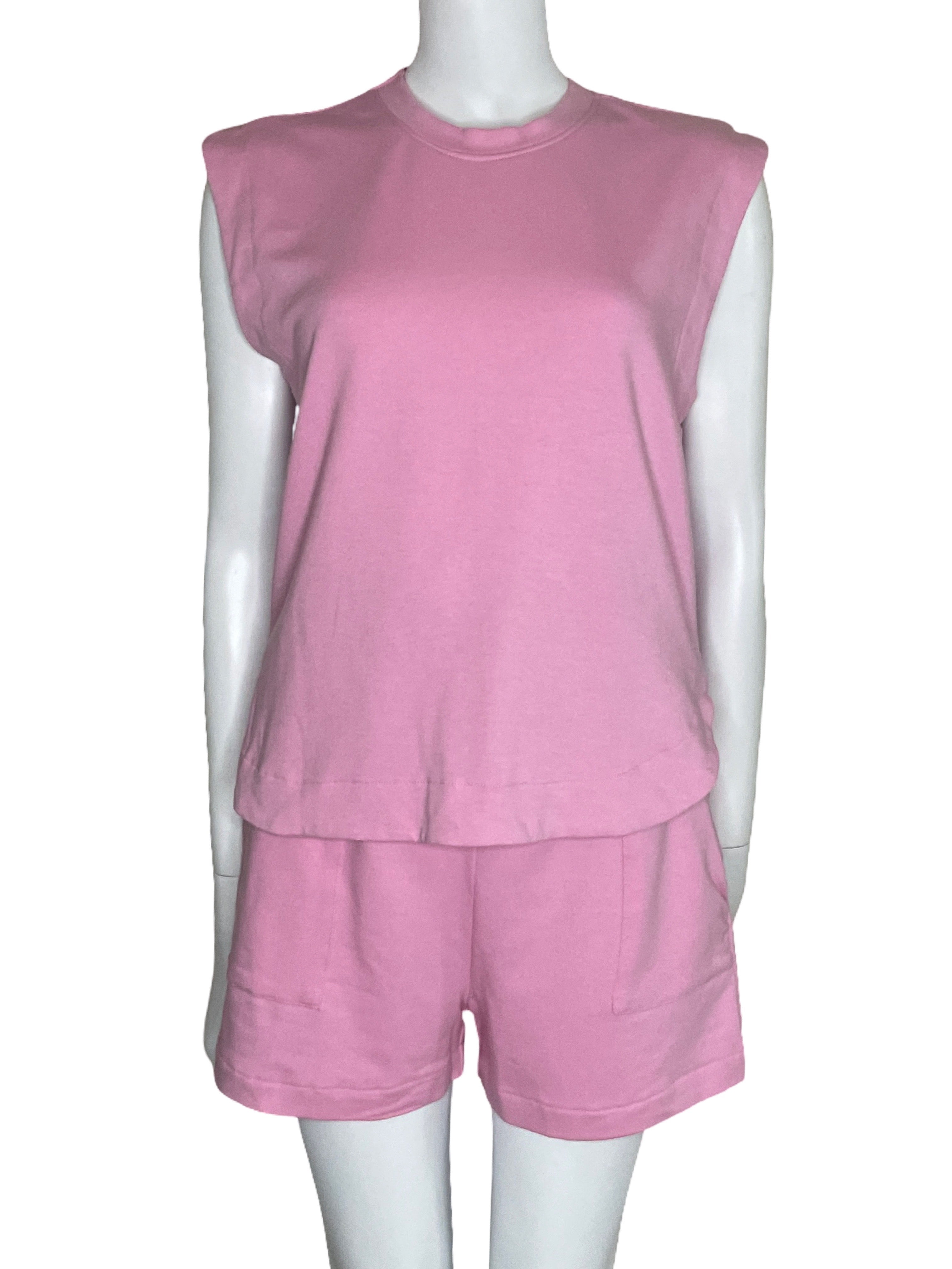 Set Fabiola Navas Top+Short Rosado-Talla U – The Preloved Shop